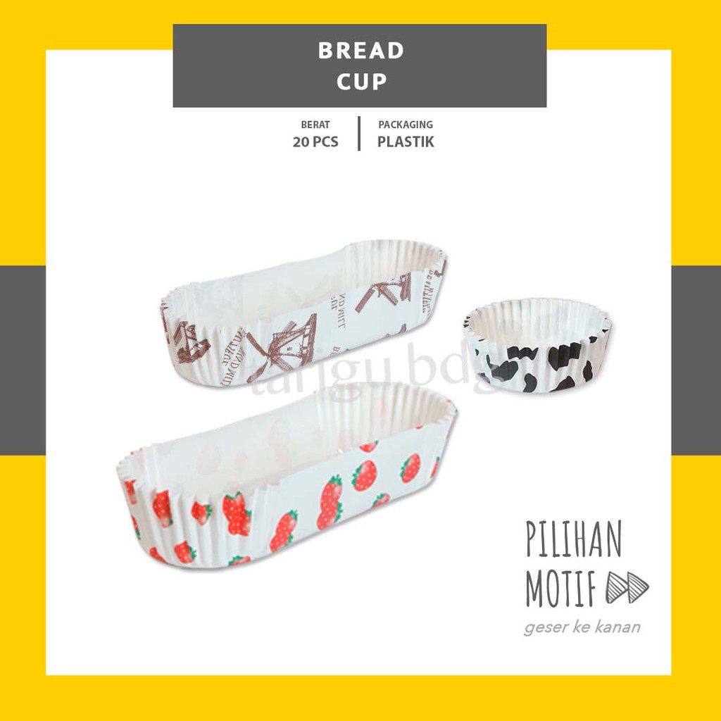 Jual PAPER CUP ROTI 20PCS - WADAH ROTI MOTIF KERTAS ROTI BULAT - CASE ...