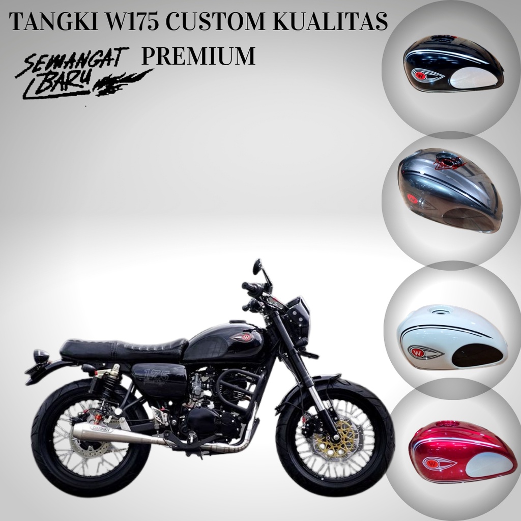 Jual TANGKI W175 CUSTOM KUALITAS PREMIUM COCOK MDE W175 TUTUP TANGKI ...
