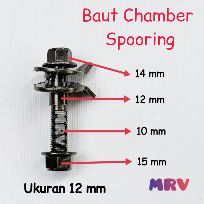 Jual 12mm Baut Chamber Spooring (1set @2pcs) | Shopee Indonesia