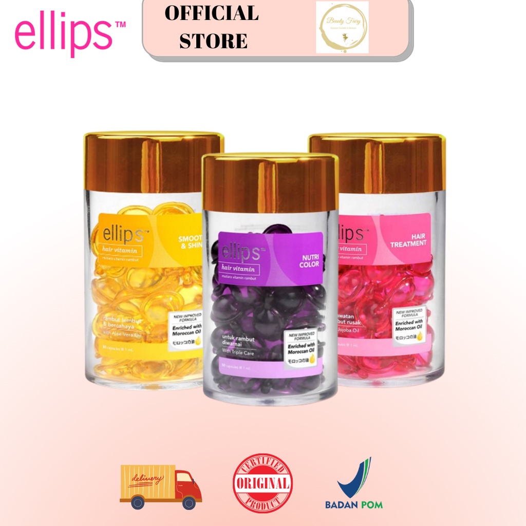 Jual ELLIPS Vitamin Rambut Isi 50 Kapsul [Kemasan Botol] | Shopee Indonesia