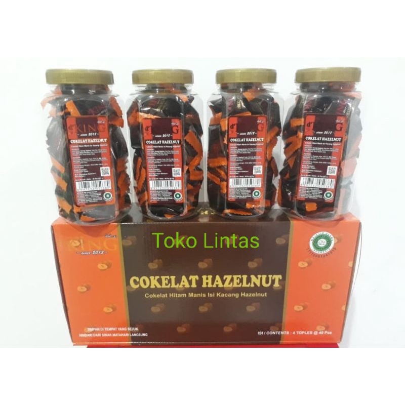 Jual Cokelat Hazelnut Coklat Kacang Hazelnut 1 dus isi 4 Toples ...