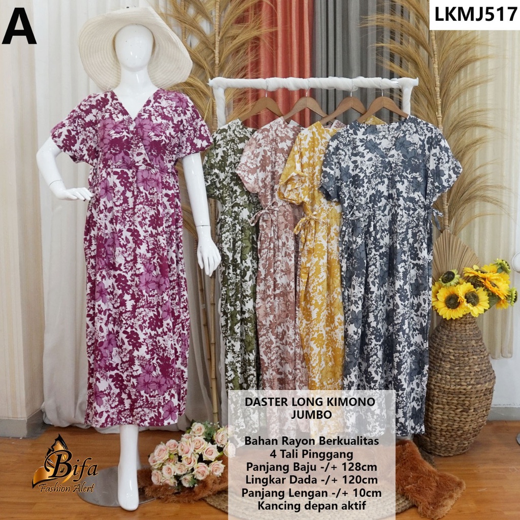 Jual DASTER MURAH DASTER LONG KIMONO SIZE JUMBO LD -/+ 120CM LKMJ ...