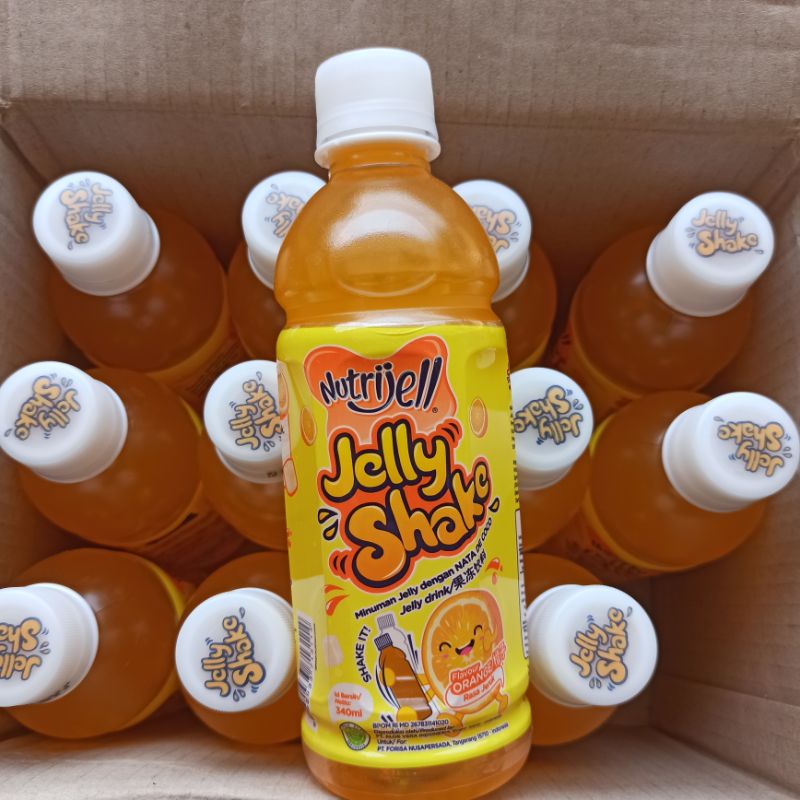 Jual Minuman Jelly Shake Nata De Coco Rasa Jeruk Orange 340 Gram ...