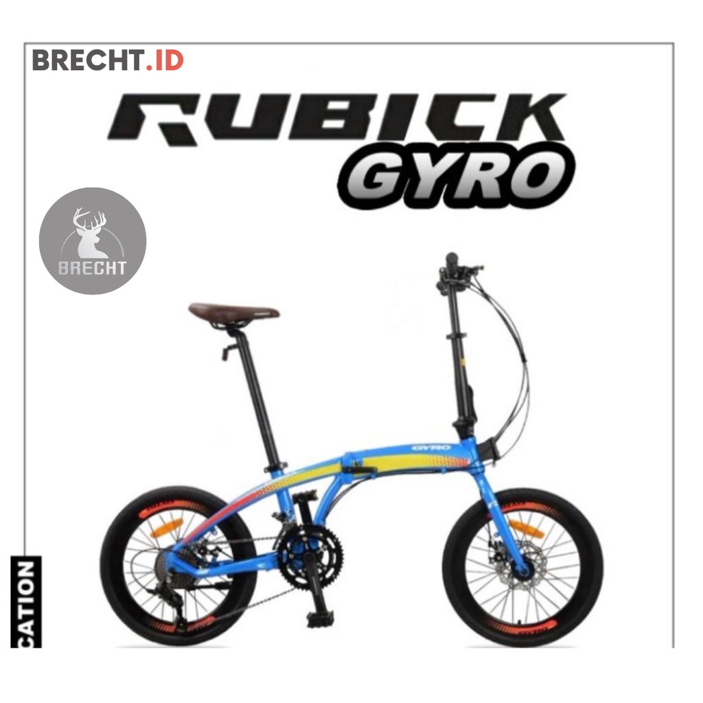 Jual Sepeda lipat Rubick Gyro 20' Hydro Alloy 9 Speed | Shopee Indonesia