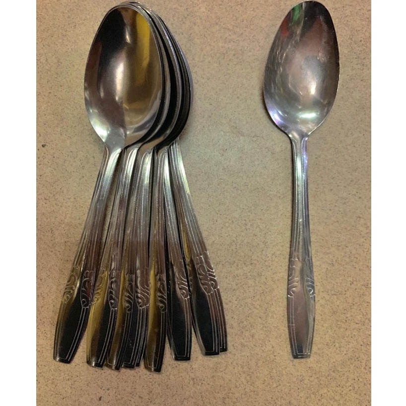 Jual Sendok Makan stainless isi 1 lusin (12 pcs) | Shopee Indonesia