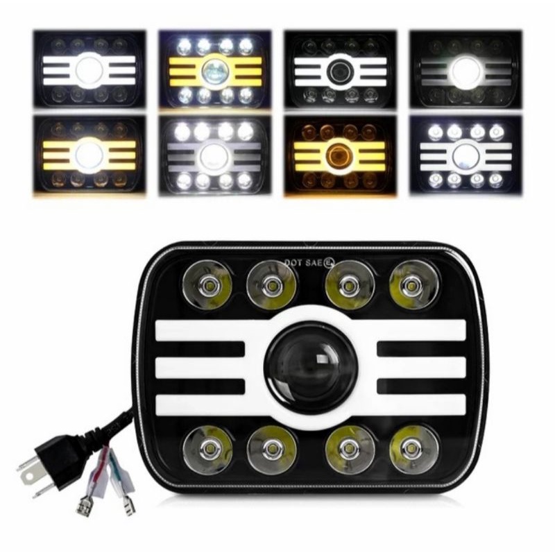 Jual daymaker kotak Highlight 85 wat 12v 5d 5x7 hi-lo 2 pcs | Shopee ...