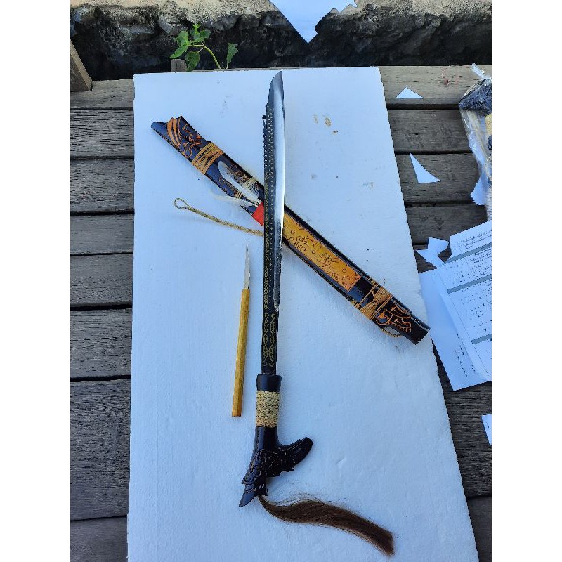 Jual MANDAU KHAS SUKU DAYAK KALIMANTAN LURUS JIMPUUL UKURAN 85CM ...