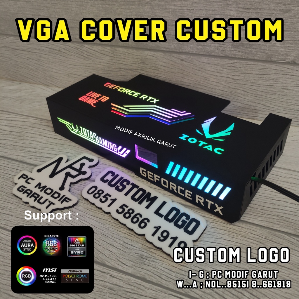 Jual vga cover zotac rtx 3060 twin edge custom logo custom vga | Shopee ...