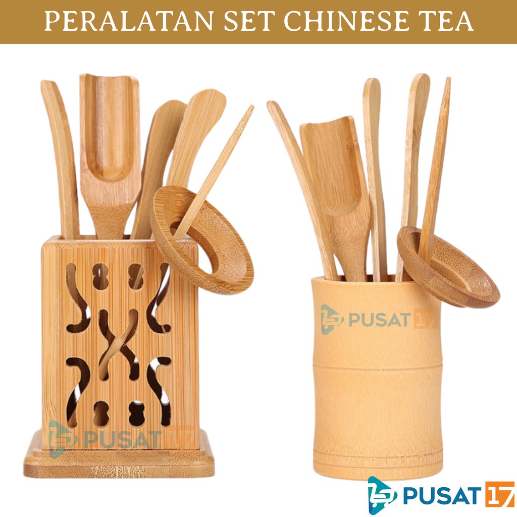 Jual CHINESE TEA TOOL SET 6IN1 BAMBU SENDOK PINSET TEH CHINA ...