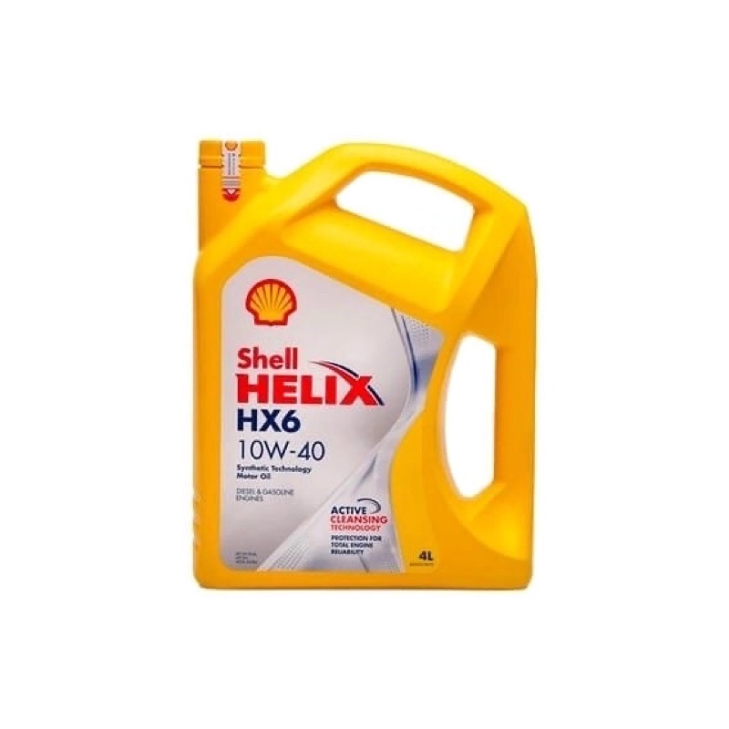 Jual Oli Mesin Mobil Shell Helix HX 6 10W-40 4 liter | Shopee Indonesia
