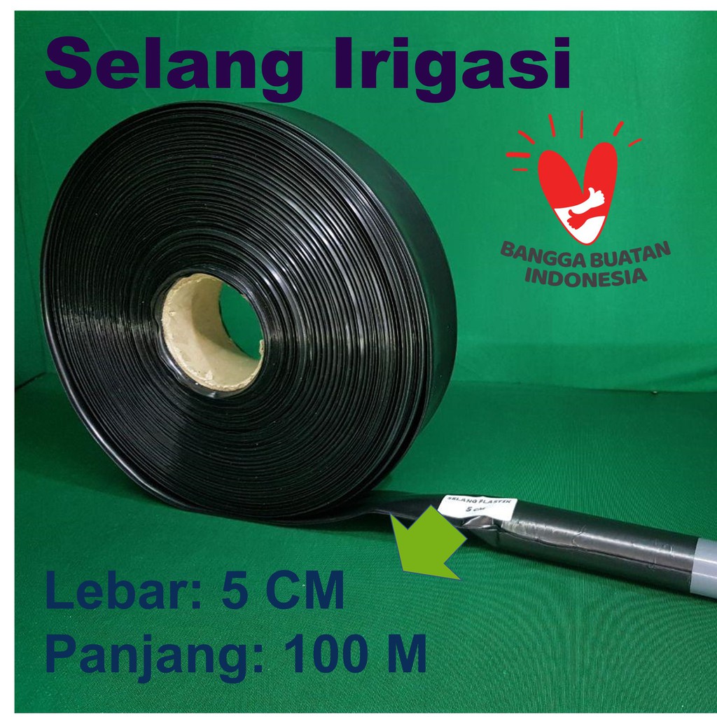 Jual Selang Irigasi 1 Inch 5 CM x 100 M, kemasan Pabrik 1 Dos isi 5 Rol ...