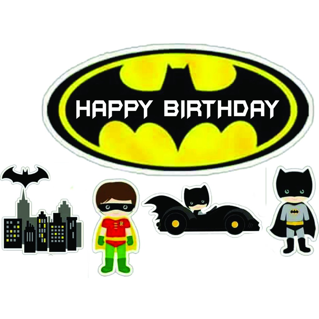 Jual TOPPER CAKE TOPPER ULANG TAHUN / HIASAN KUE BATMAN | Shopee Indonesia
