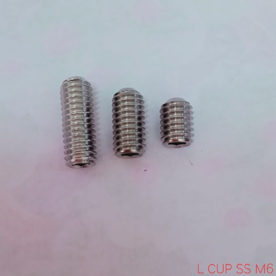 Jual 3 PCS Baut tanam stainless m6/Set L Cup SS M6 SUS 304 DRAT HALUS KUNCI L3 murah berkualitas ...