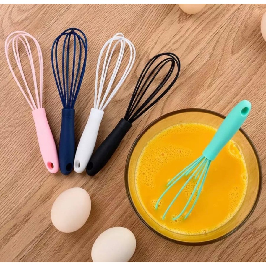 Jual Small Whisk Silicone / Hand Whisker Mini Silikon Kocokan Telur ...