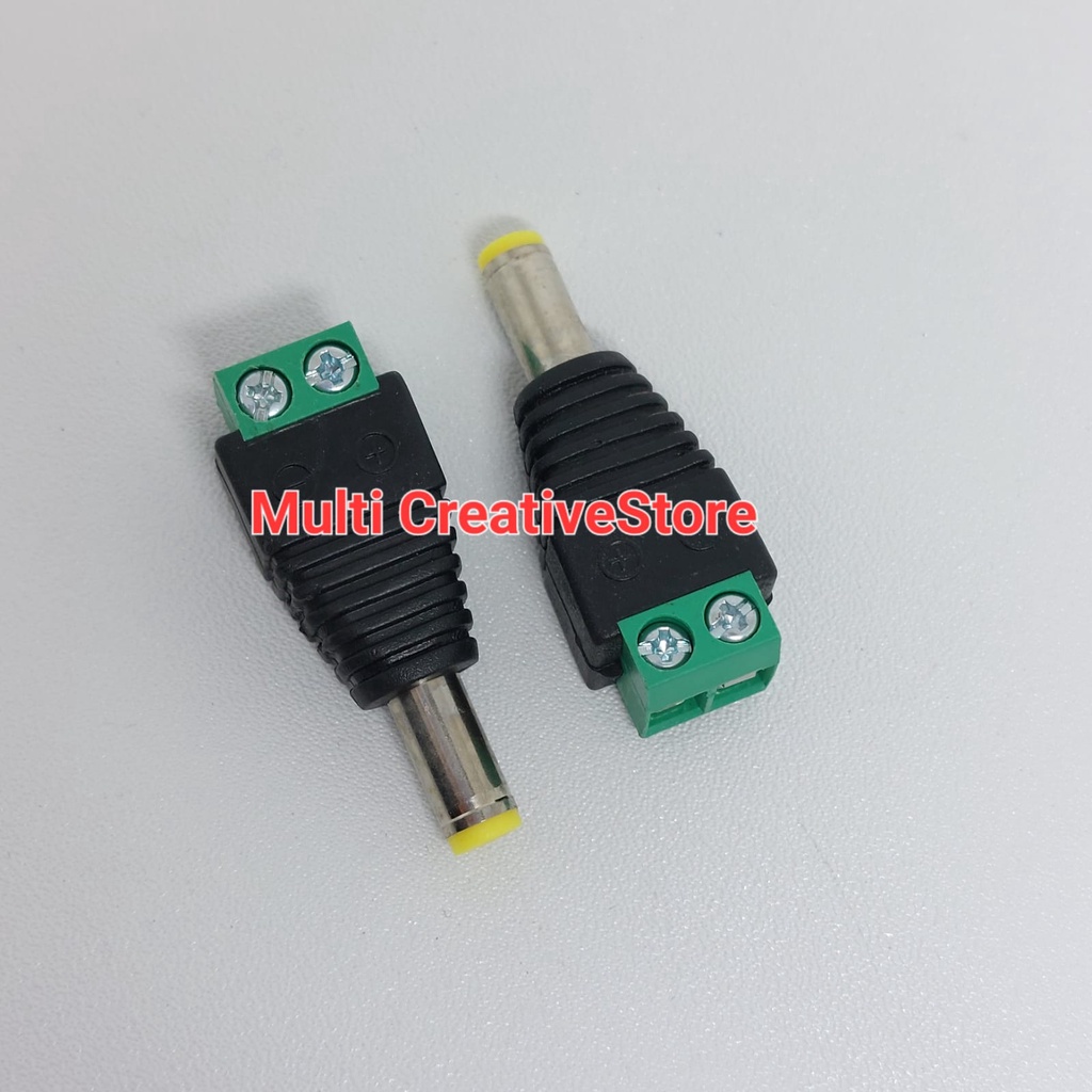 Jual Jack DC CCTV Male / Conector DC CCTV Male / Konector | Shopee ...