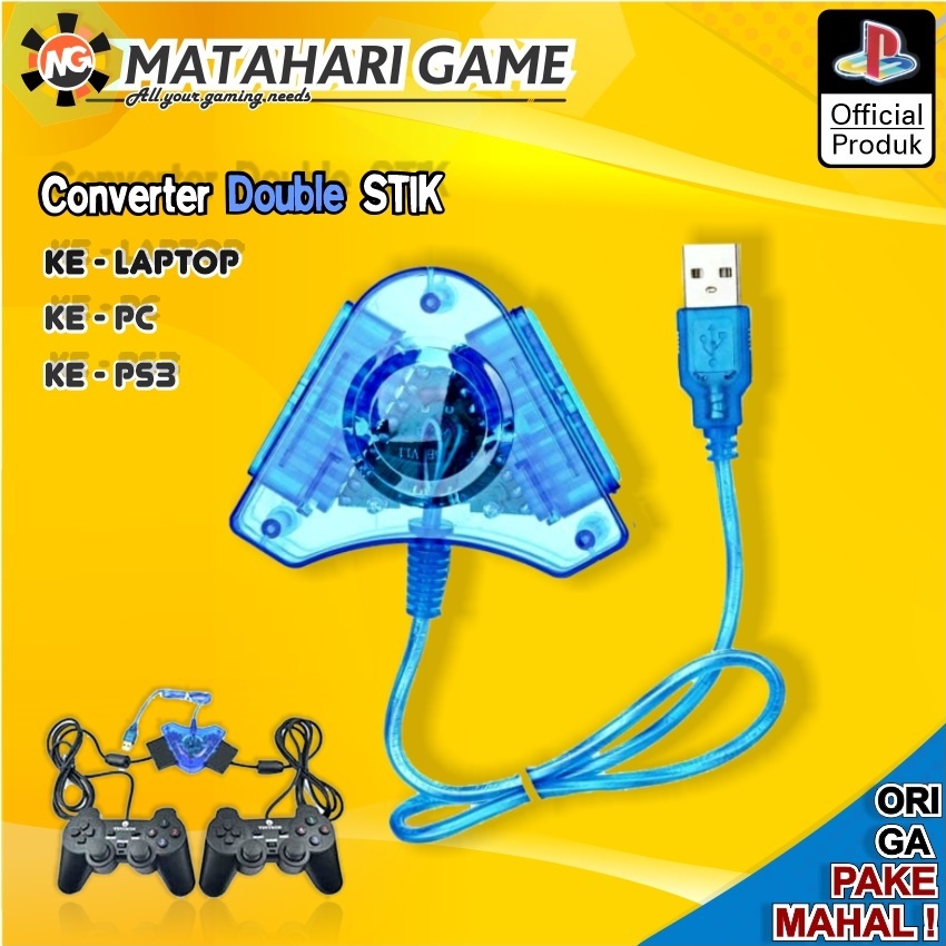 Jual Converter Stik Stick PS2 ke PS3 / PC Double ( 2 PLAYER ) | Shopee ...