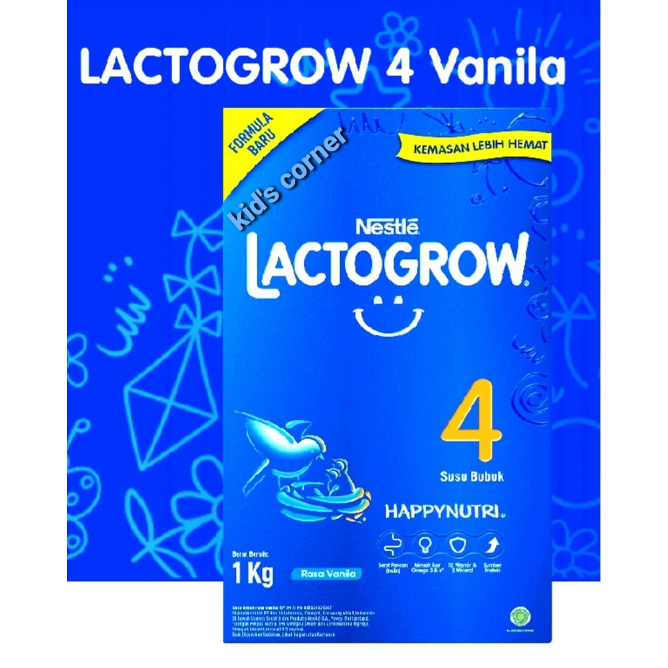 Jual Susu Lactogrow 4 Rasa Vanila (1 kg) | Shopee Indonesia