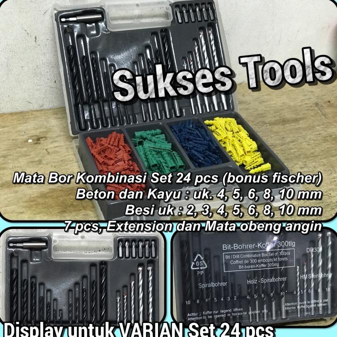 Jual Mata Bor Set 9pcs ( Mata Bor Besi, Beton dan Kayu ) | Shopee Indonesia