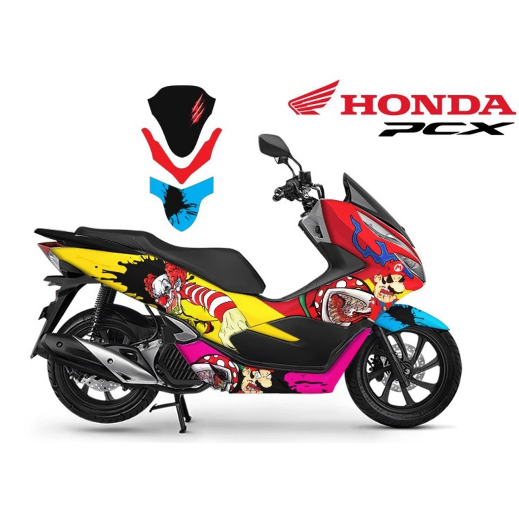 Jual DECAL STIKER DEKAL STICKER MOTOR HONDA PCX BADUT MCD | Shopee ...