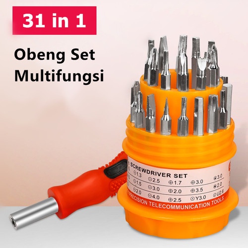Jual OBENG MAGNETIC 31 IN 1 SET MULTIFUNGSI | Shopee Indonesia