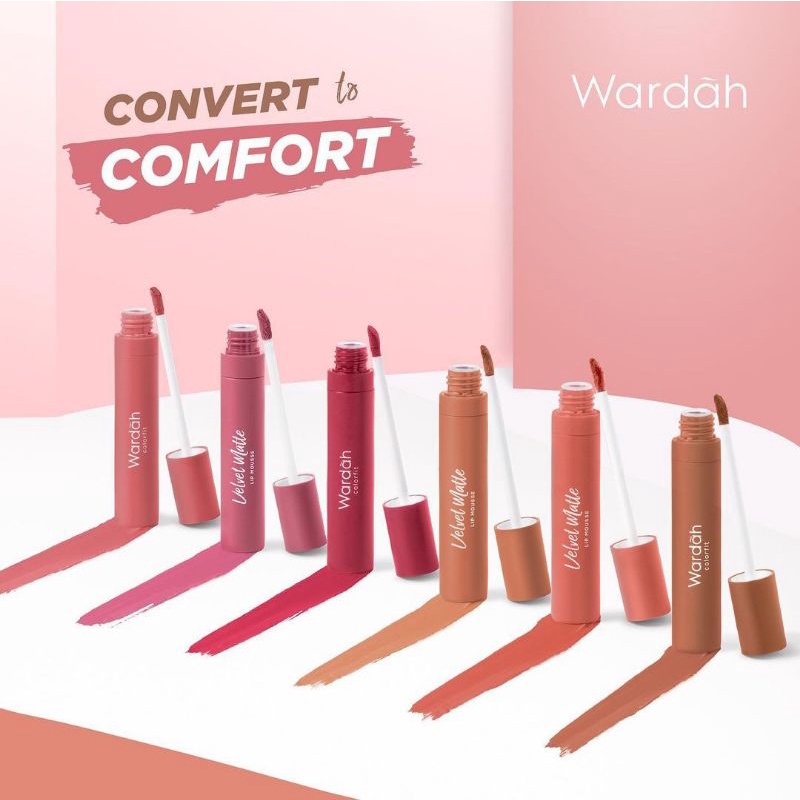 Jual Wardah Colorfit Velvet Matte Lip Mousse | Wardah Lip Velvet ...
