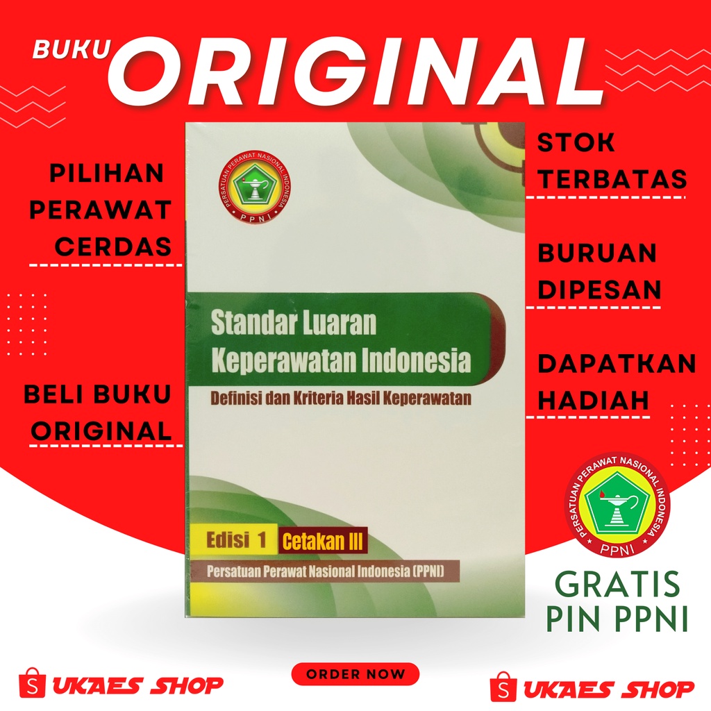 Jual ORIGINAL Buku SLKI PPNI Edisi 1 Cetakan 3 (2022) Terbaru - Buku Standar Luaran Keperawatan ...