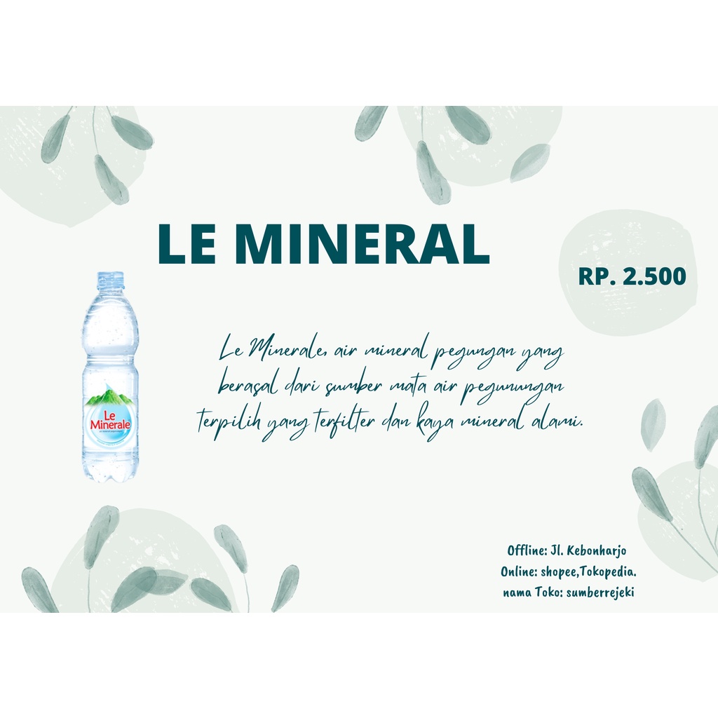 Jual Air Putih Le Mineral Water | Shopee Indonesia