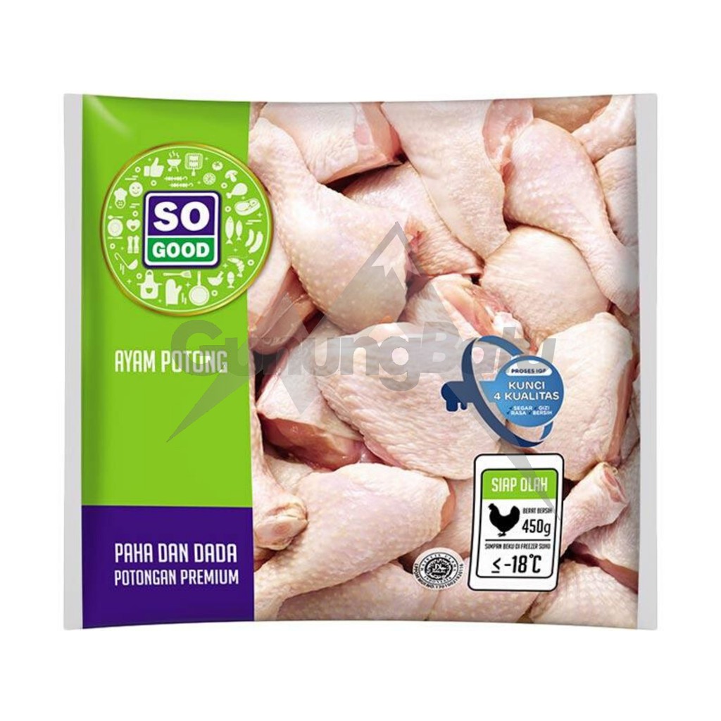 Jual SO GOOD PAHA & DADA AYAM POTONG 450 GRAM/ AYAM POTONG PAHA DAN ...