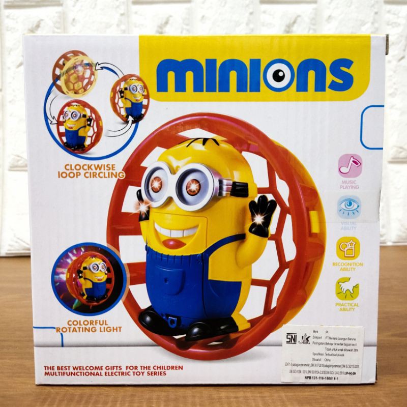 Jual Mainan Anak Minion Rolling ada Musik dan Lampu | Shopee Indonesia