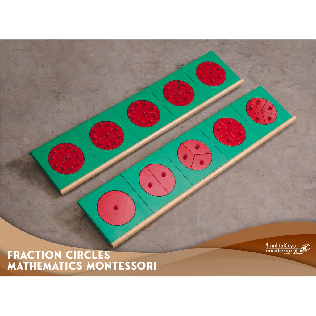Jual Fraction Circles Mathematics Montessori | Shopee Indonesia