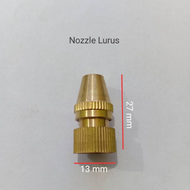 Jual Nozzle Apollo nosel spuyer nozzle 1 lubang kuningan lurus sprayer ...