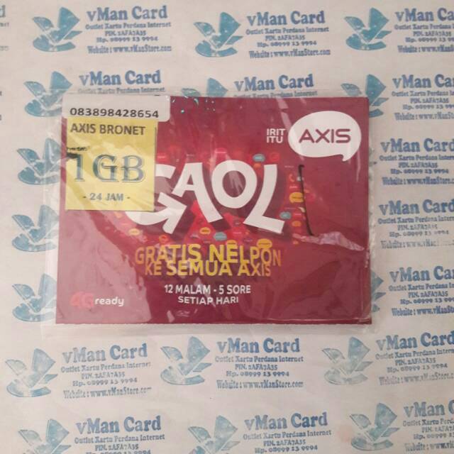Jual KARTU PEDANA AXIS 1GB 24 JAM 3G/4G | Shopee Indonesia