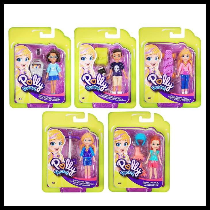 Jual Polly Pocket Active Doll (ISI 5 PCS) 100% ORI - Mainan Boneka ...