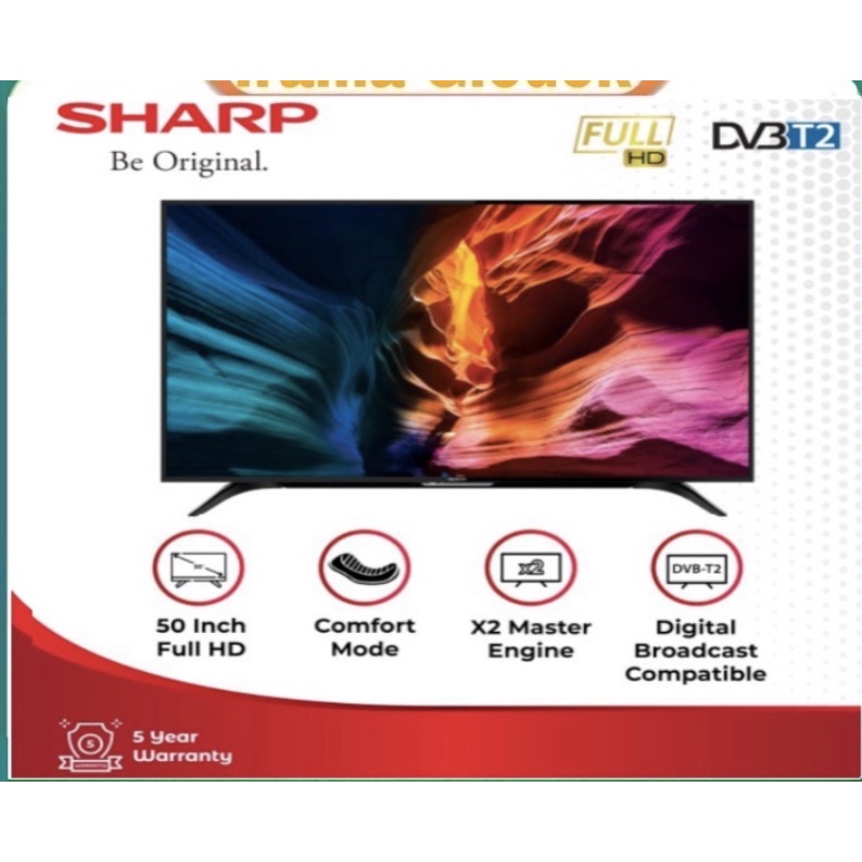 Jual SHARP LED TV 50 Inch 2T-C50DF1i / 50DF1 SmartTV FullHD | Shopee Indonesia