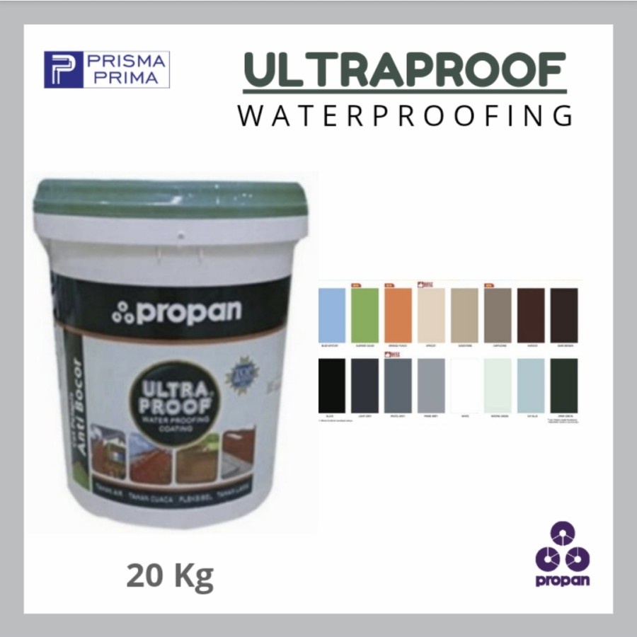Jual Cat Waterproof Pelapis Anti Bocor Propan Ultraproof UPR-960 Pail 20 Kg | Shopee Indonesia
