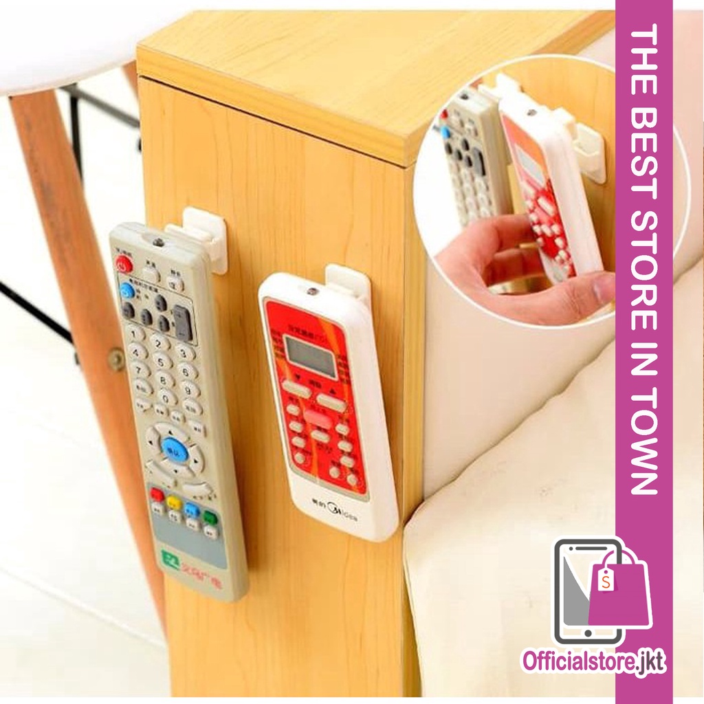Jual OSJ - Hook Remot Plug Tempel Dinding Isi 2 - Holder Gantungan ...