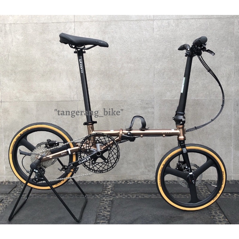 Jual Fnhon Gust Rose gold Discbrake 16 Inch Plus 10 Speed | Shopee ...