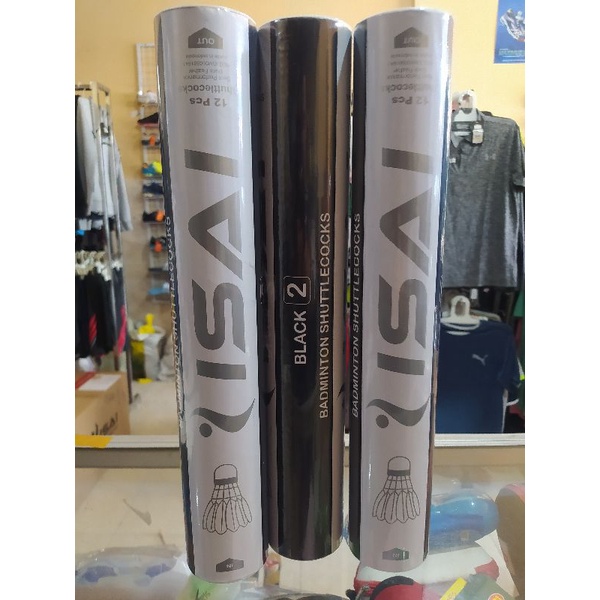 Jual SHUTTLECOCK BADMINTON ISAI HITAM ISAI BIRU ISAI GOLD original ...