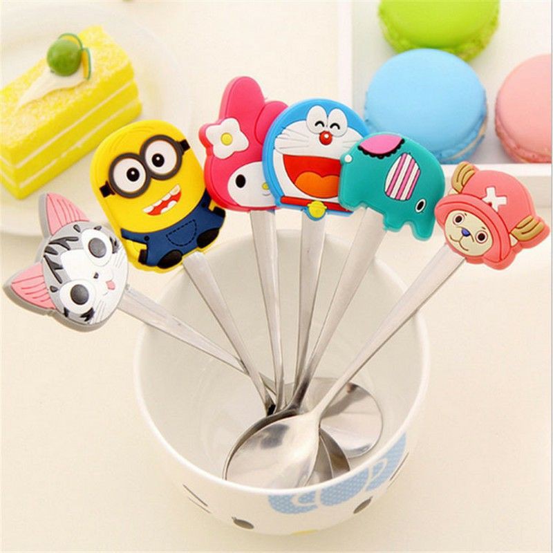 Jual Sendok makan sendok teh karakter lucu stainless | Shopee Indonesia
