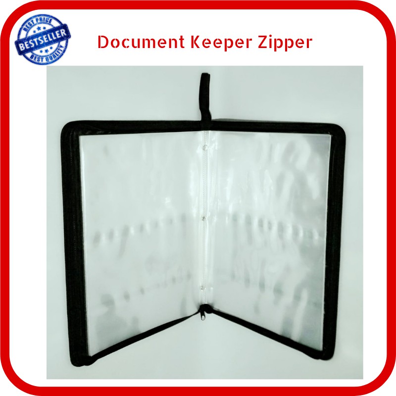 Jual Clear Holder Zipper / Document Keeper zipper / Map Risleting Isi ...