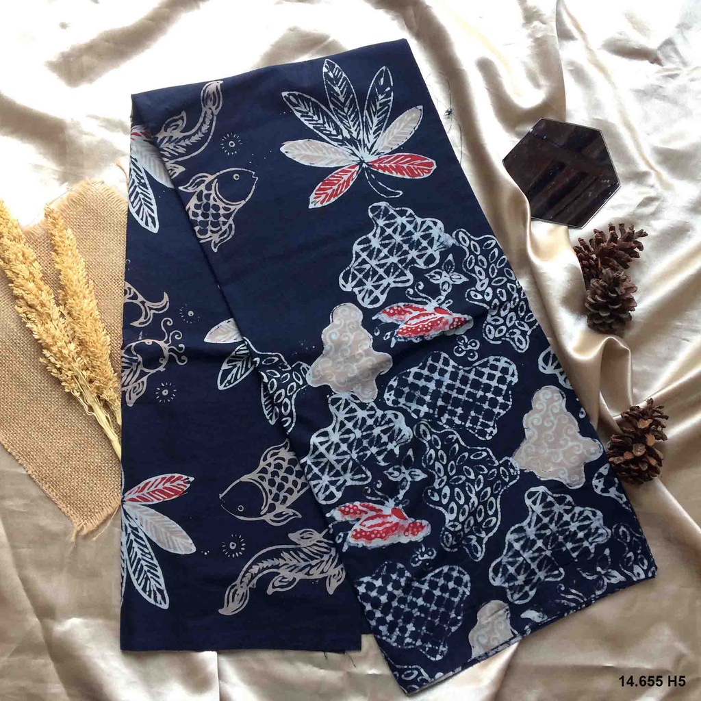 Jual Batik Tulis Asli Madura -Bandeng Lele -Bestsaller -Dasaran Navy ...