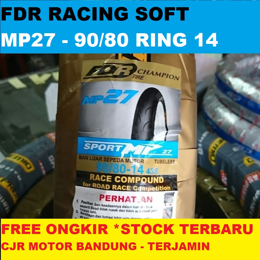 Jual Ban FDR Sport MP 27 90/80 Ring 14 MP27 Ban Racing Soft Compound ...