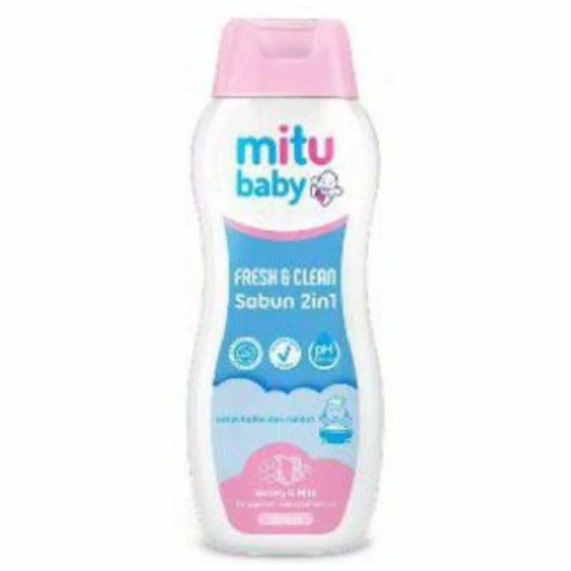 Jual mitu baby fresh and clean sabun 2 in 1 200ml | Shopee Indonesia
