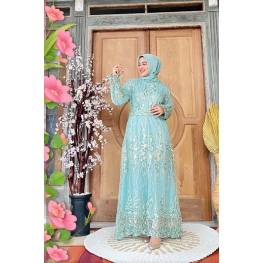 Jual Kaylaa Dress Only Full Brokat Sebadan Full Furing LD100-120 PB140 ...