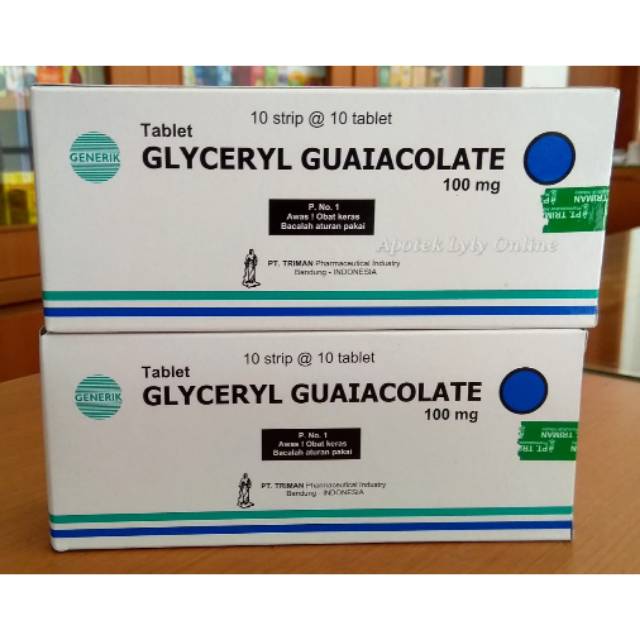 Jual GG Glyceryl Guaiacolate Box 10 Strip (100 Tablet) | Shopee Indonesia