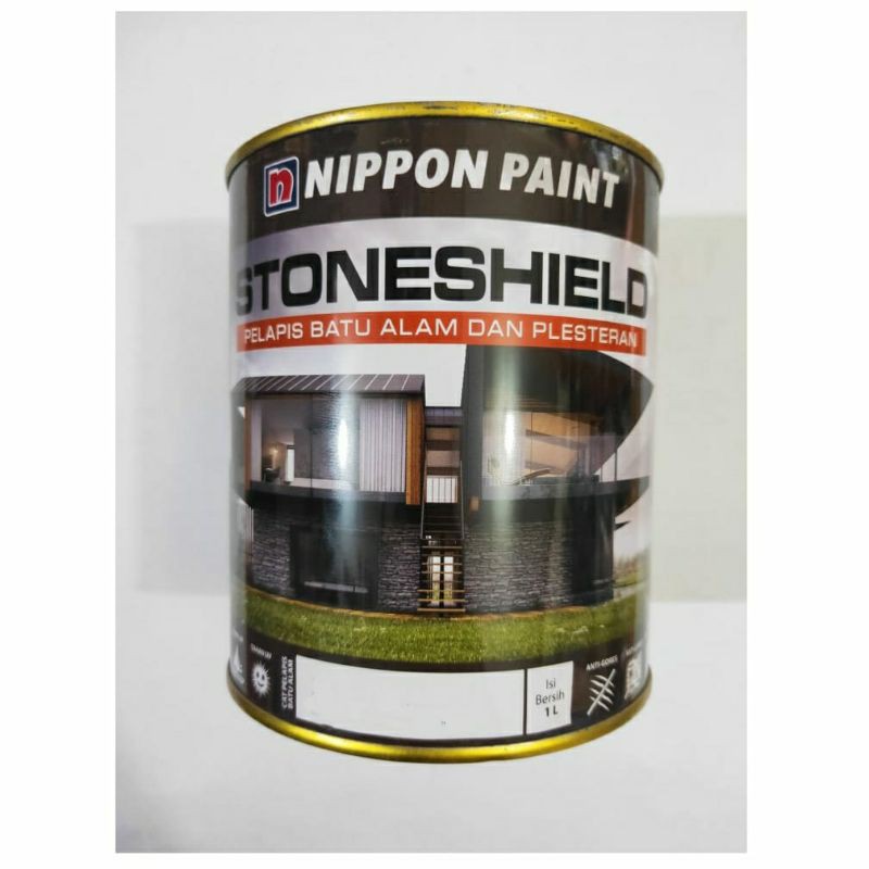 Jual Cat Batu Alam Nippon Stoneshield 1 ltr | Shopee Indonesia