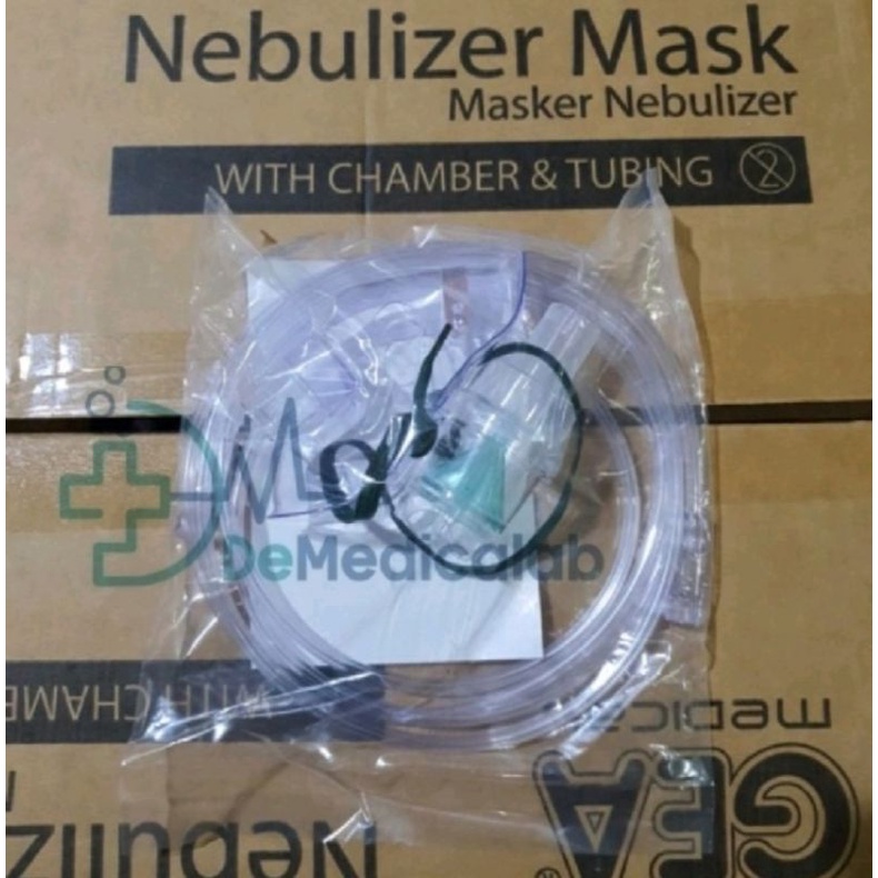 Jual Nebulizer Mask with Chamber and Tubing / Masker Nebulizer GEA ...