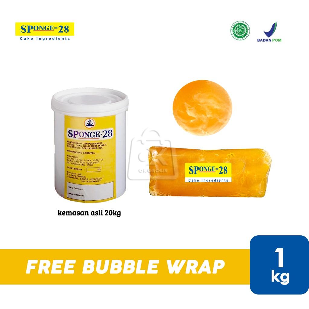Jual SP Sponge 28 Cake Emulsifier / Pelembut Kue / Cake Improver (1 Kg ...