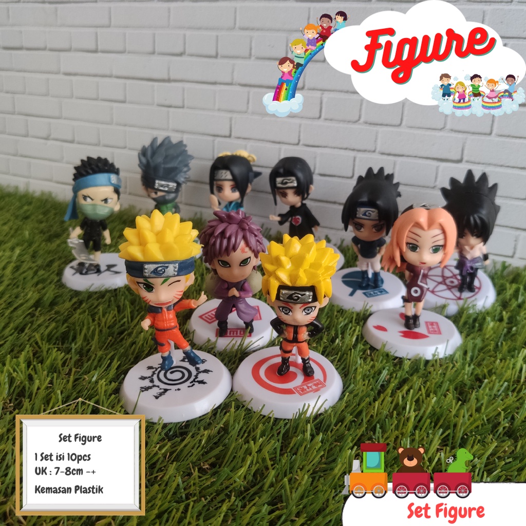 Jual Set Action Figure Naruto and Friends isi 10pcs ( Kemasan Plastik ...