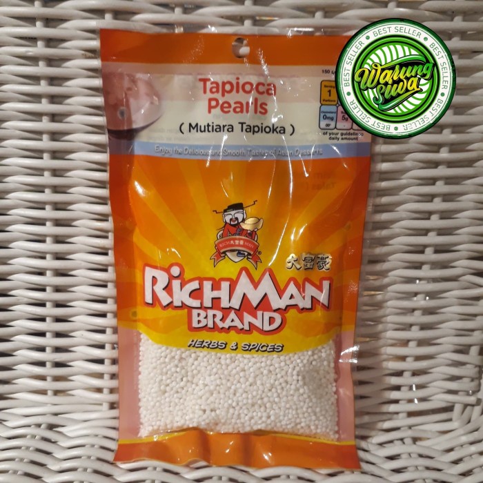 Jual Richman mutiara tapioka - tapioca pearls 150 gram | Shopee Indonesia